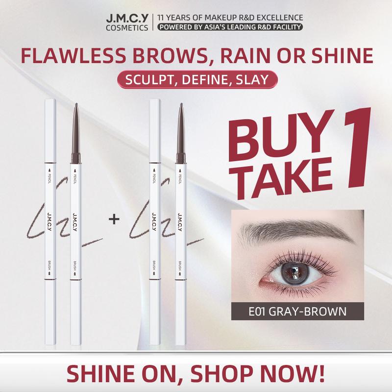 [BUY 1 TAKE 1] JMCY Sweatproof Double-Headed Eyebrow Pencil Ultra-Fine ...