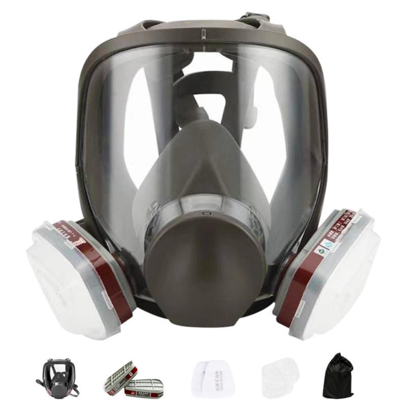 Safety Full Face Mask, 6800 Gas Mask, Anti-dust Anti-smoke Mask, Anti ...