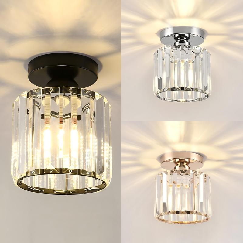 查看[Crystal Ceiling Light, Mini Crystal Pendant Lamp, Modern E27 Base ...
