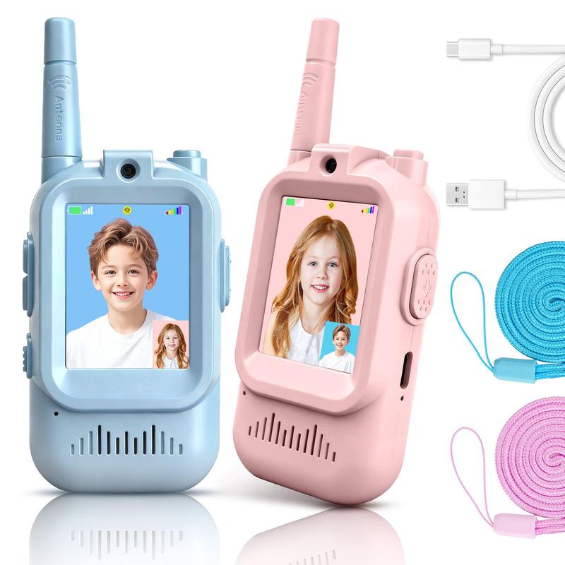 查看[Video Walkie Talkies for Kids, Handheld 2 Pack Rechargeable Video ...