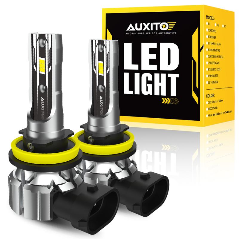 AUXITO 9005/HB3/9006/HB4/H11/H9/H8 White LED Headlight Kit High/Low Beam Bulbs Super Bright ...
