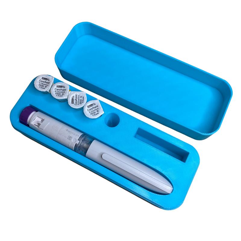 Mounjaro, Kwikpen, Slim Fridge, Travel Hard Case Secure Hinge & Clasp ...