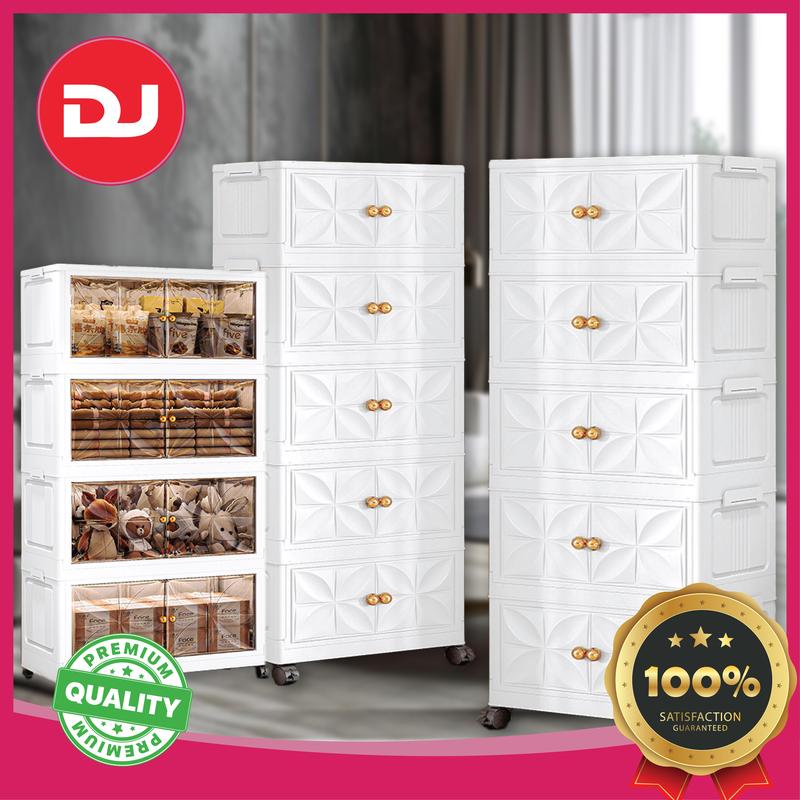 【DJ DESIGN BUNGA】50-70cm (2/4/5 Layers) 2 Doors Multipurpose Foldable ...