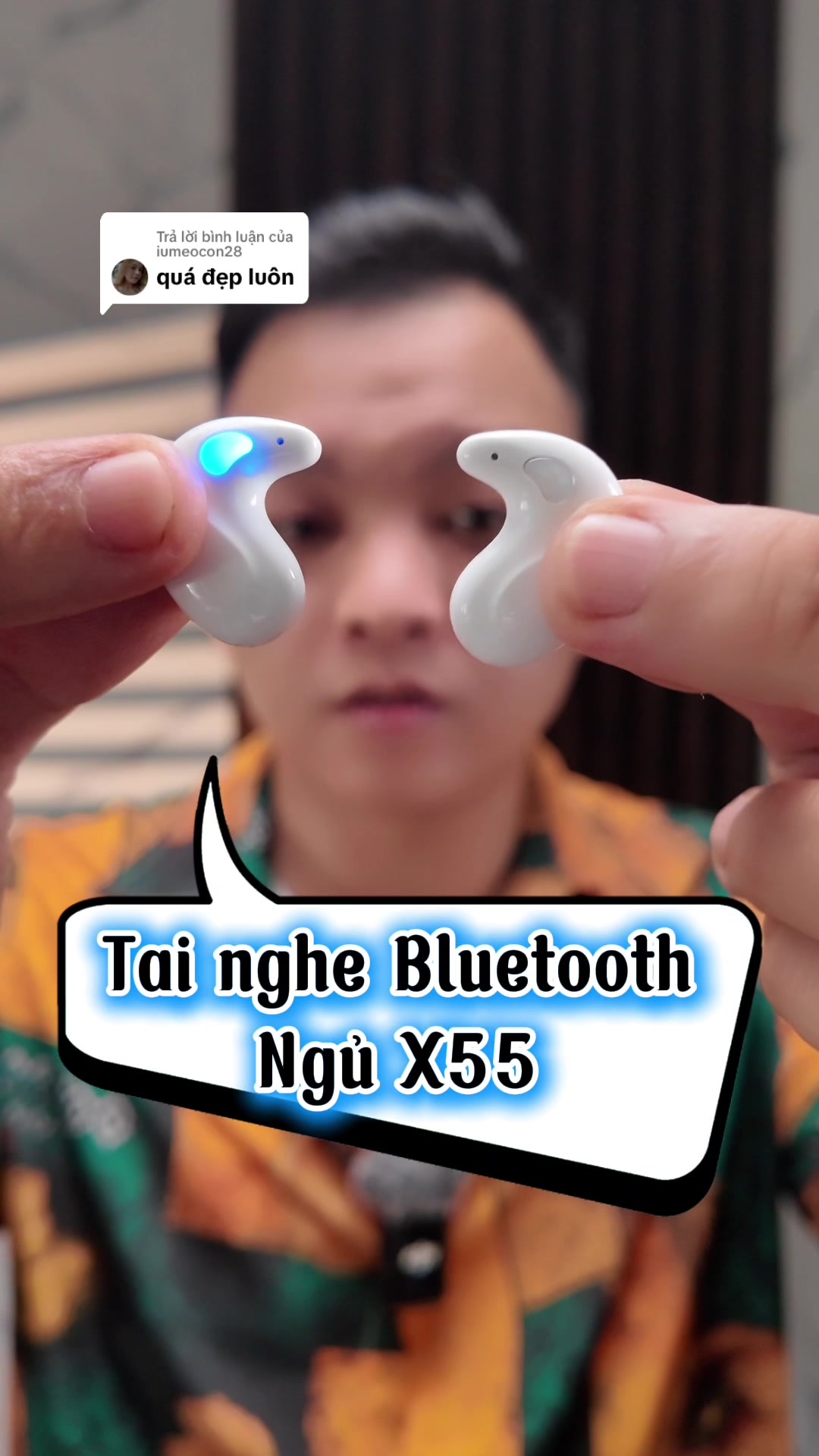 Trả lời @iumeocon28 Tai nghe Bluetooth ngủ X55 #tainghebluetooth 丨TikTok Video Performance ...