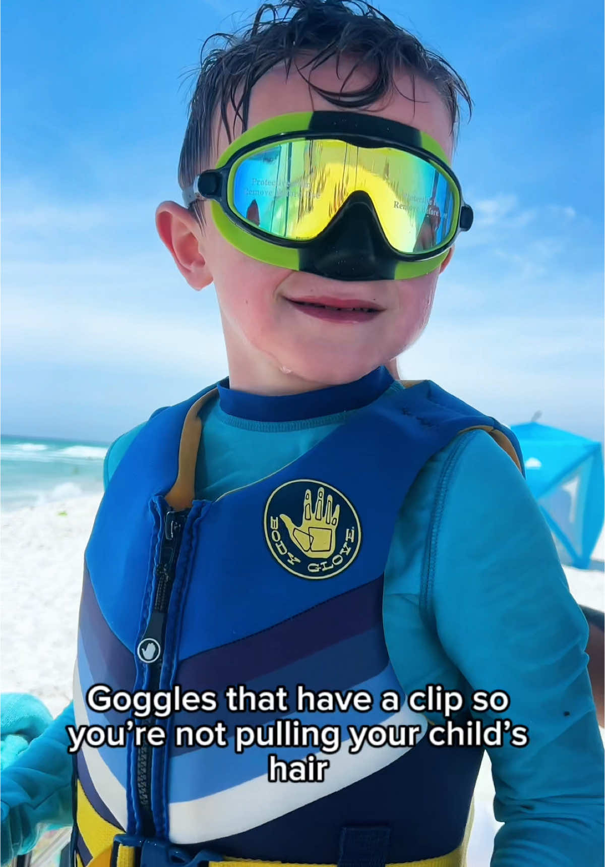 That clip has been a lifesaver! No more fighting trying to put goggles ...