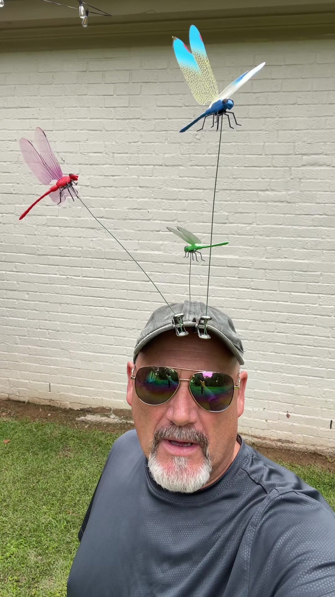 🧢🐞 Say goodbye to buzzing bugs! This dragonfly clip-on hat repels ...