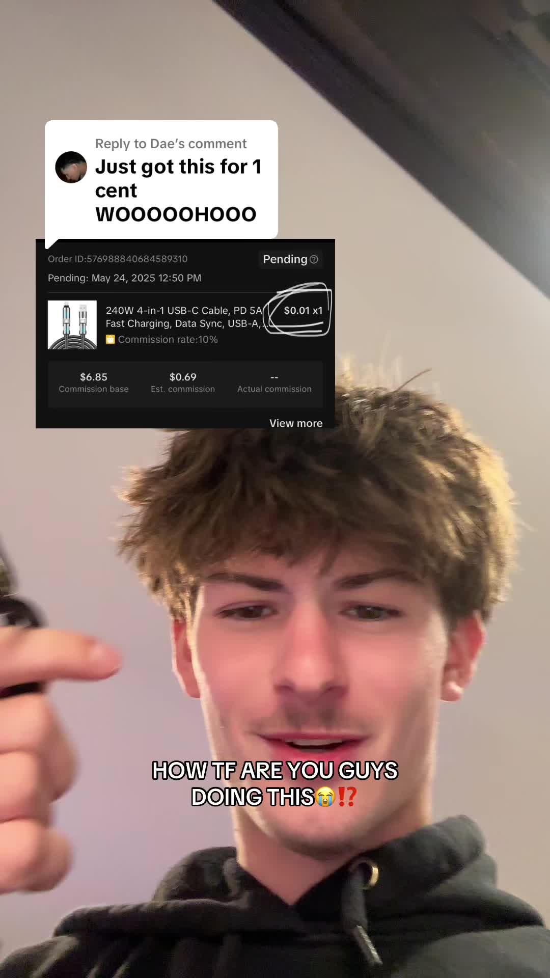 Replying to @Dae bro how😭 #4in1 #4in1charger #fastcharger #phonecharger ...