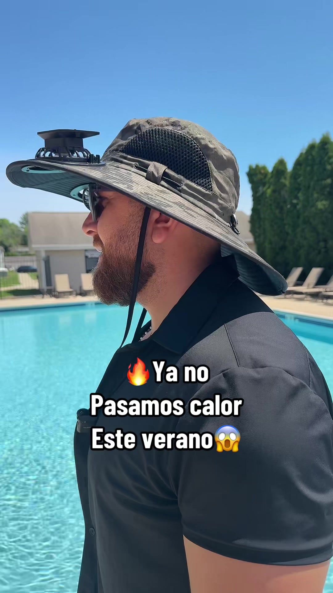 El mejor invento para este calor🔥 #hats #hatfan #solarfanhat #solarfan ...