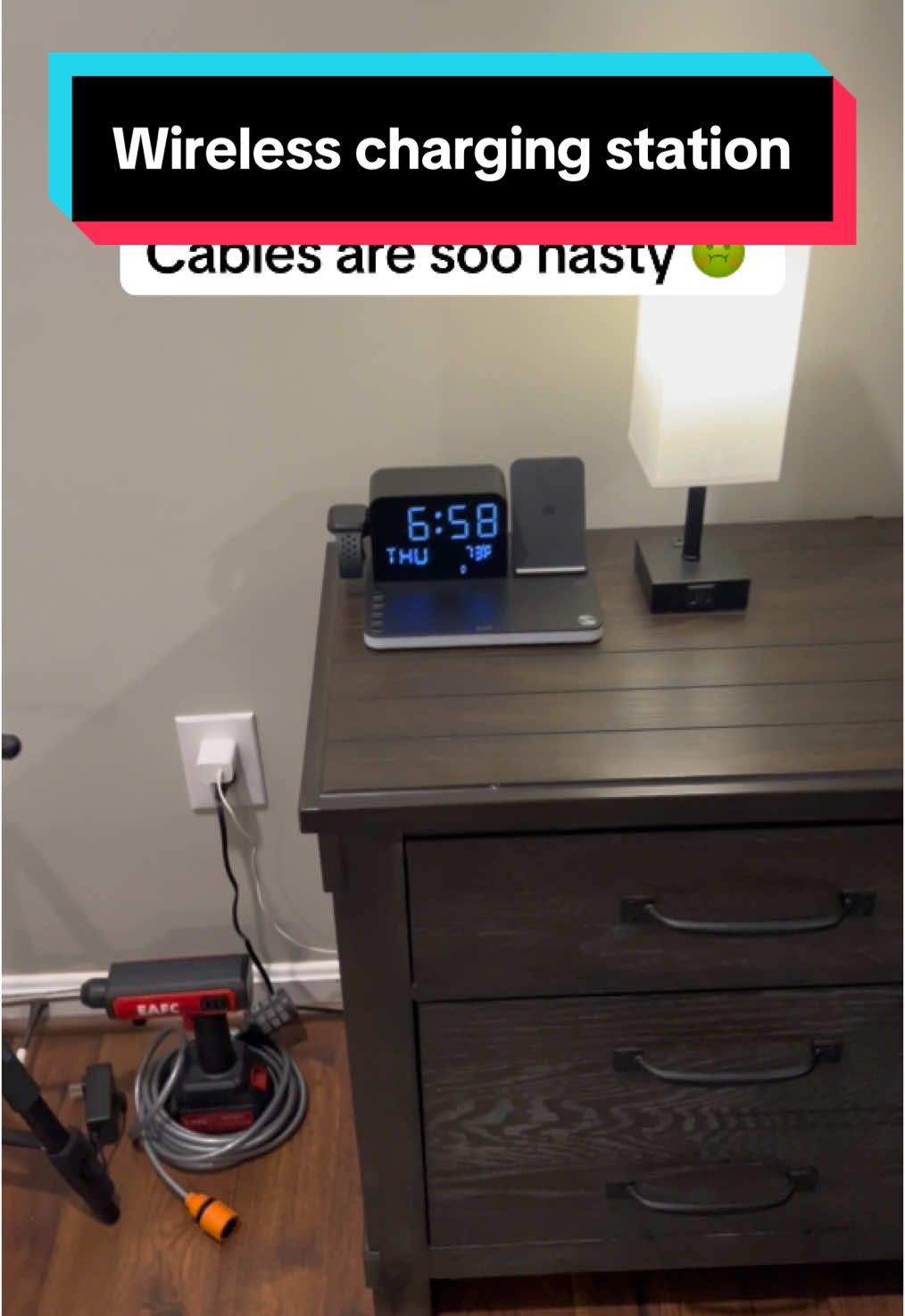 Get rid of all those cables #foryou #tiktokshop #wirelesscharging # ...