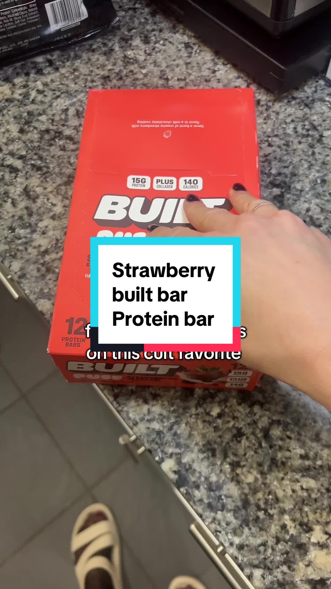 BRB grabbing 10 more boxes #builtbar #strawberriesandcream # ...