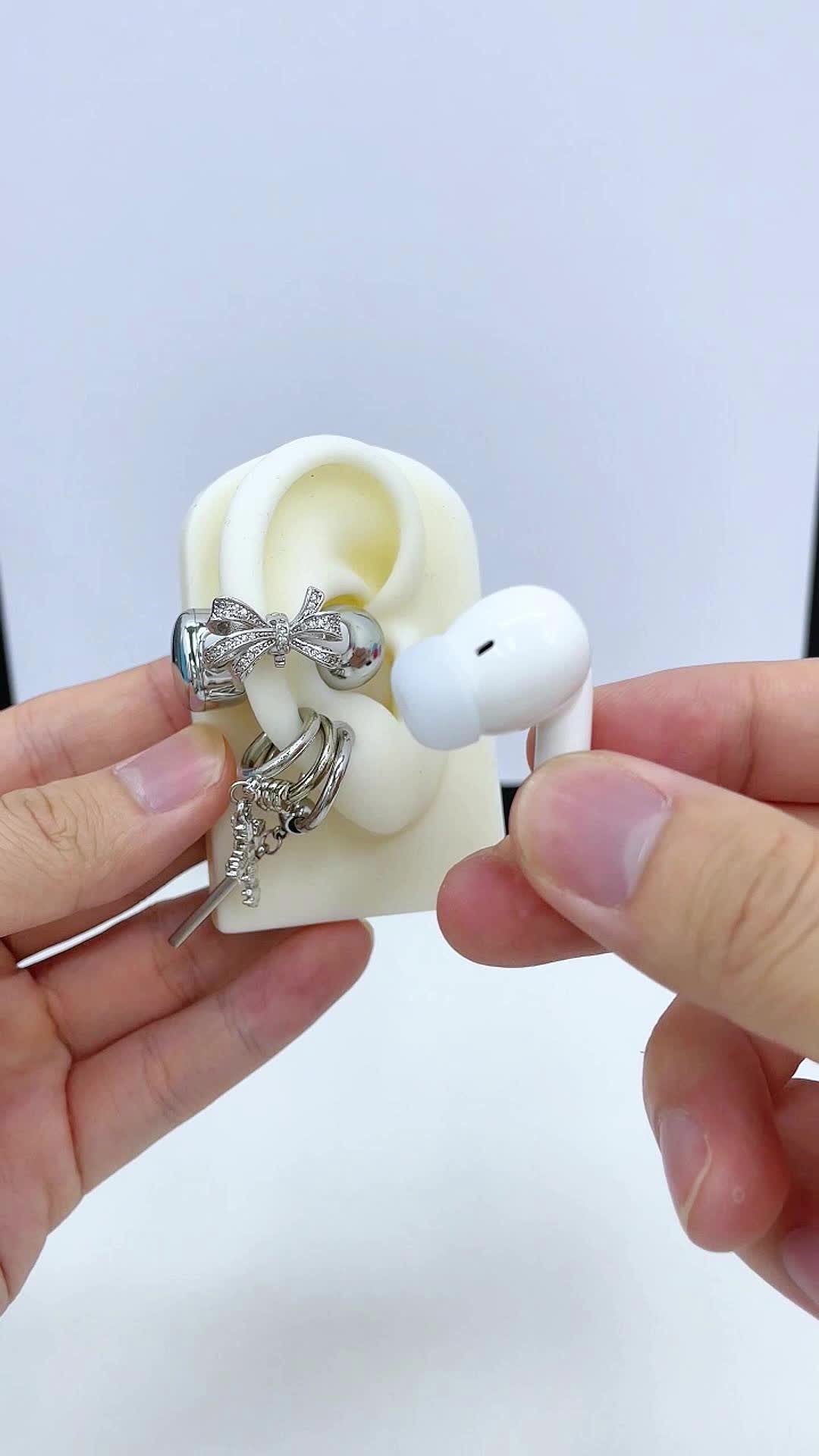 Girls with small ears can try clip-on earring-style headphones.#earbuds ...