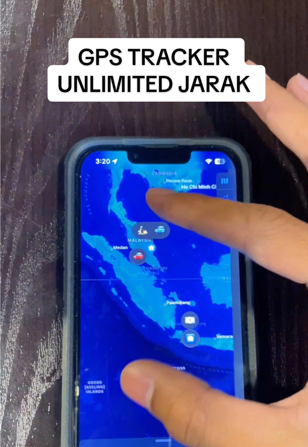 Replying to @adninimran GPS track jarak unlimited 🌏 #gpstracker #airtag 丨TikTok Video ...