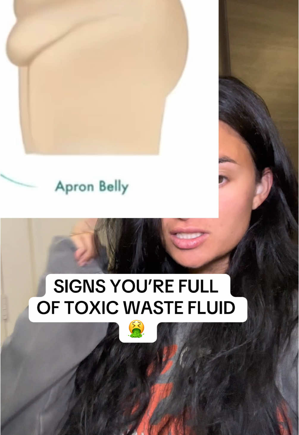 You may be full of toxic fluid and need to drain your lymphatic system ...