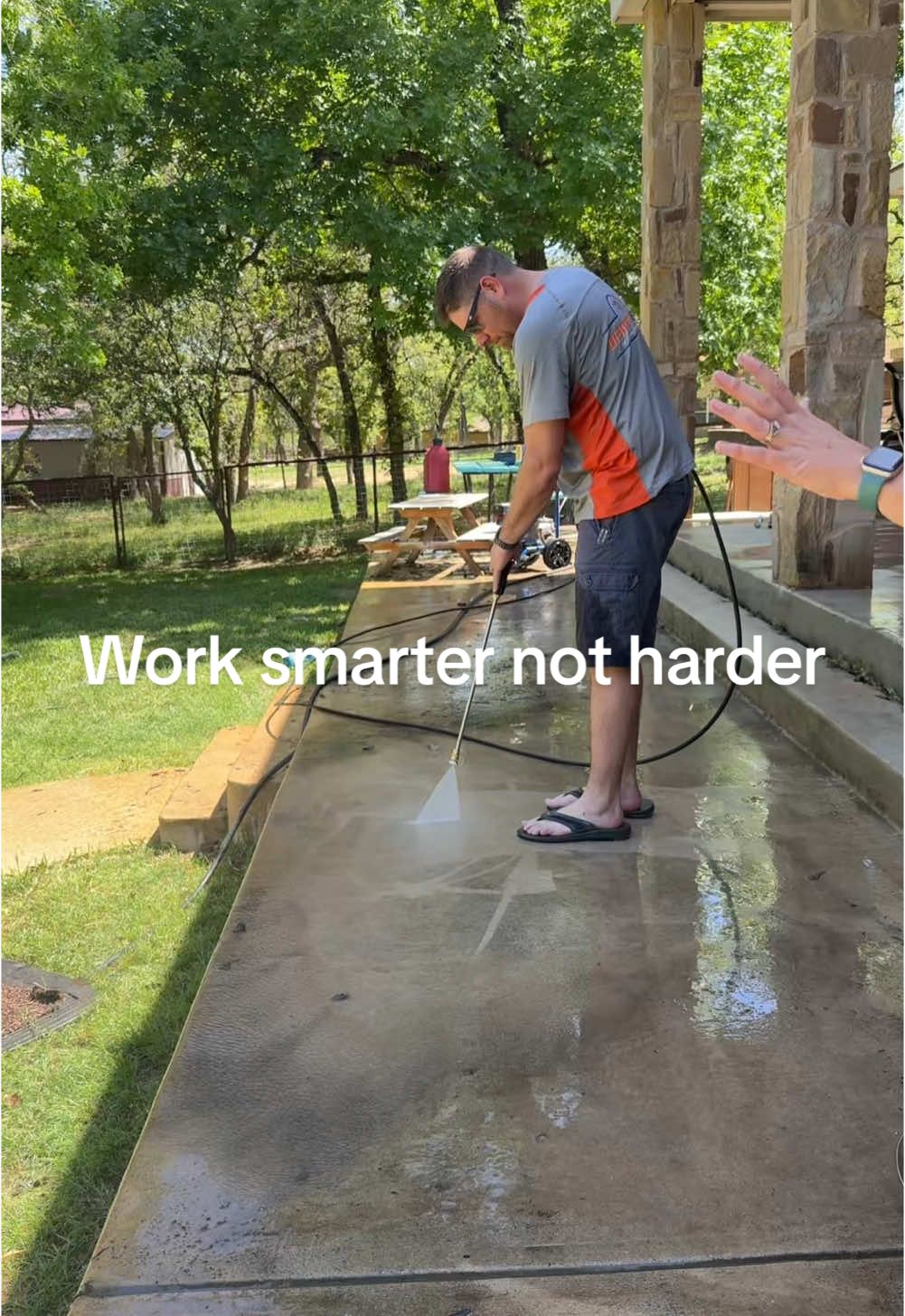 This pressure washing disc makes cleaning your concrete so much quicker ...