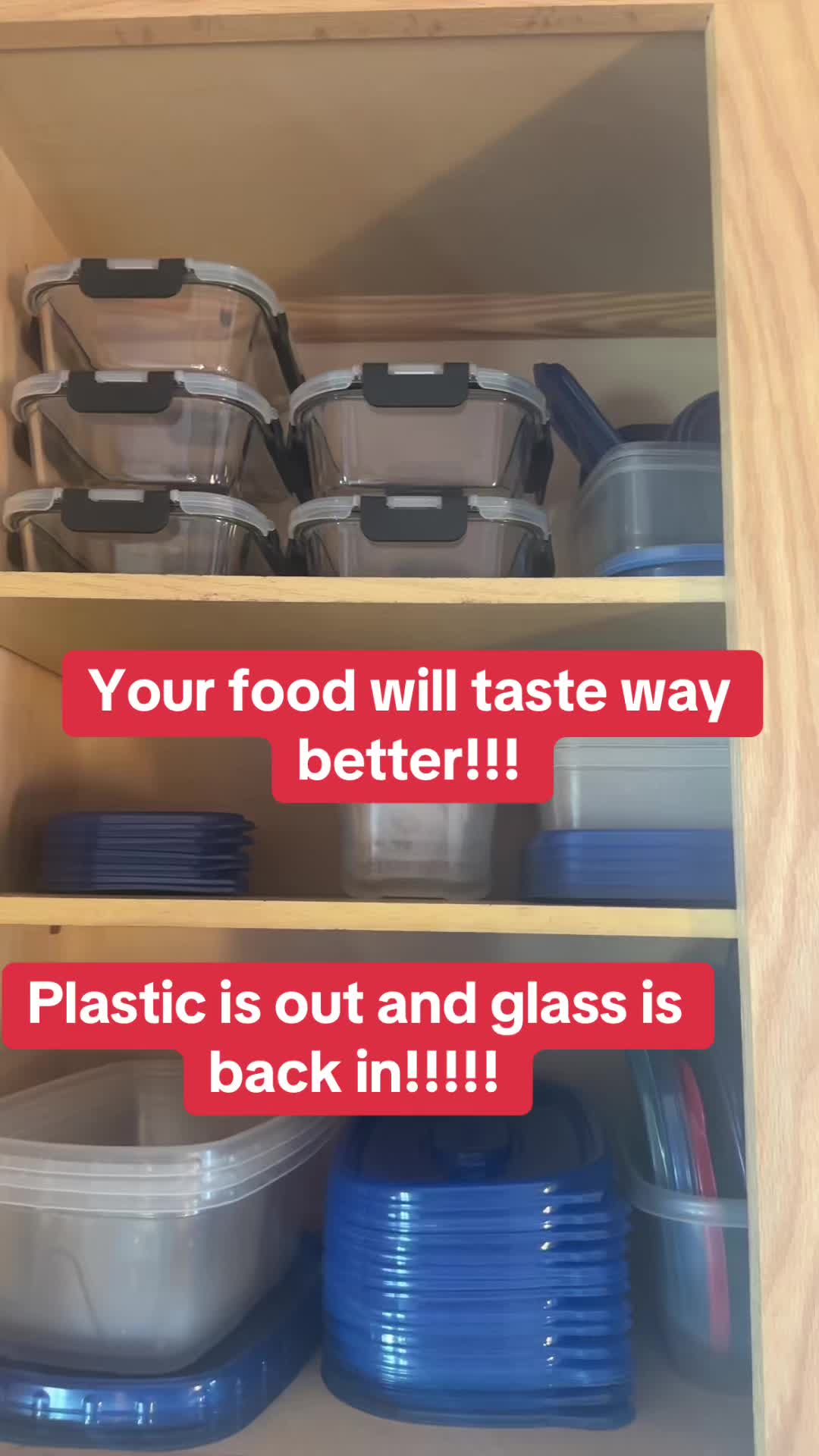 Trust me, go ahead and order you some of these glass Tupperware’s and ...