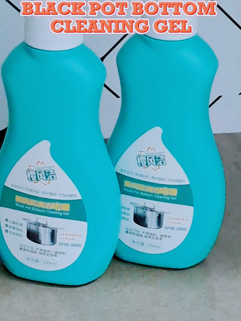 black pot bottom cleaning gel #cleaninggel #hotsellingitem #goodquality ...