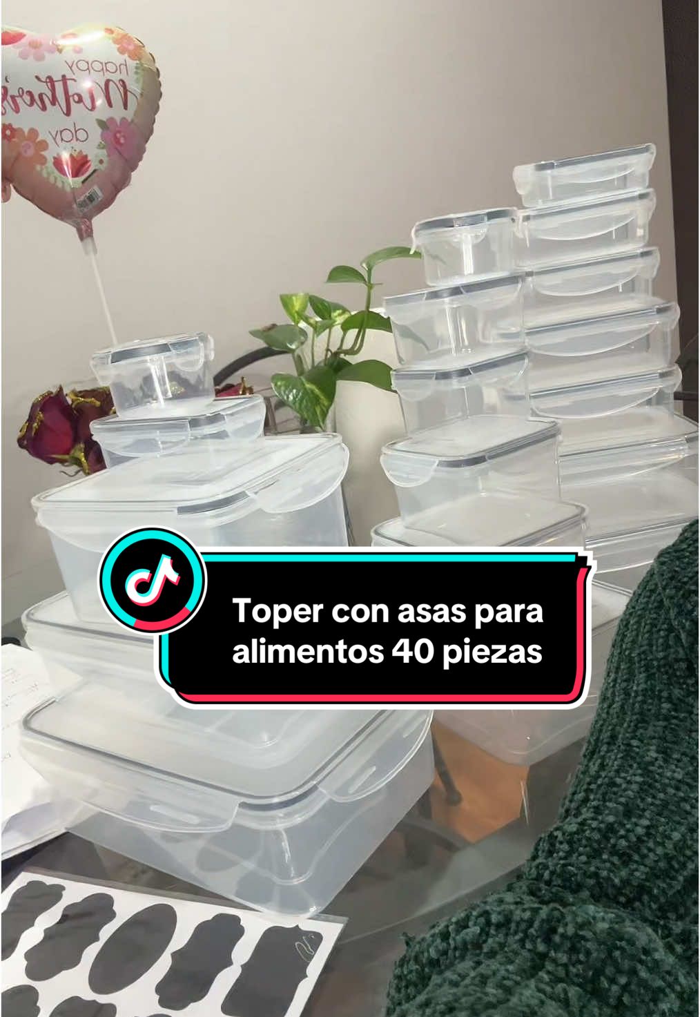 Toper para lonche 40 piezas resistentes para microondas y lavavajillas ...