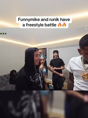 Funnymike and runik have a freestyle battle 🔥🔥#fyp #funnymike #runik # ...