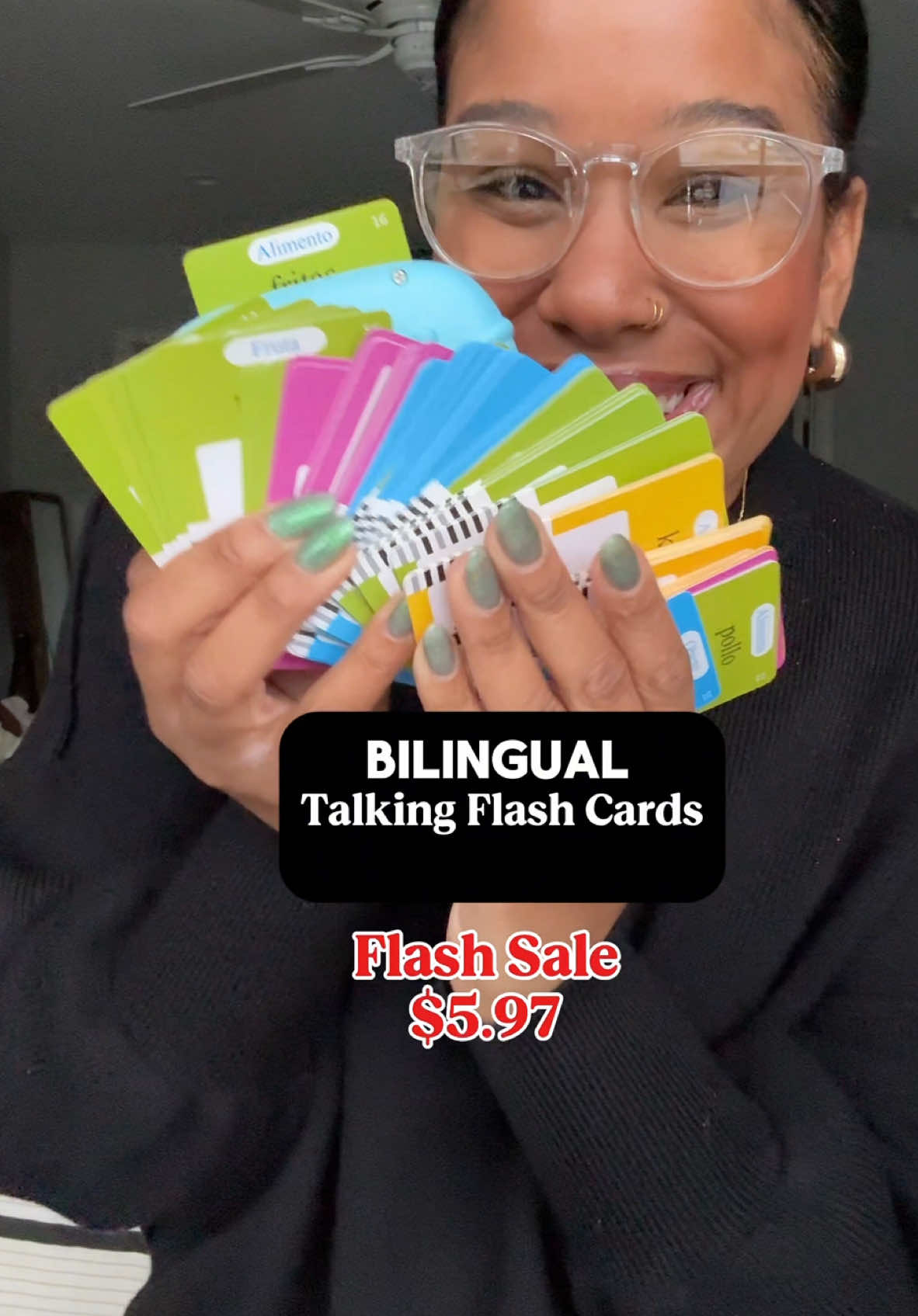 Replying to @call_me_miss_may Learning just got an upgrade! These bilingual talking flash cards ...